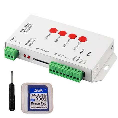 T S LED Pixel Controller Pixel SD Card Controller DC V WS RGB Support MB