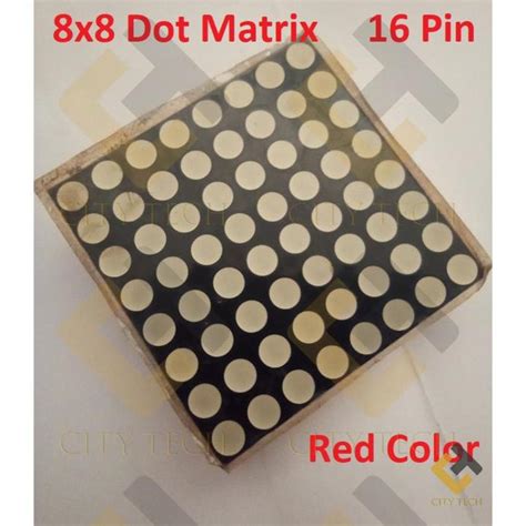 Dot Matrix Round Dot 8×8 1588bs 3 75mm Led Display 16 Pin Common Anode Red Super Bright 38mm For