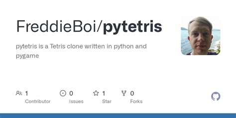 Github Freddieboipytetris Pytetris Is A Tetris Clone Written In Python And Pygame