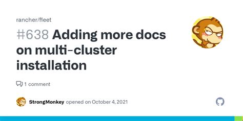 Adding More Docs On Multi Cluster Installation Issue 638 Rancher Fleet GitHub