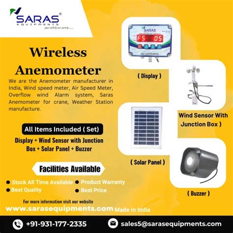 Wireless Anemometer For Crane At ₹ 20000piece Nangloi New Delhi