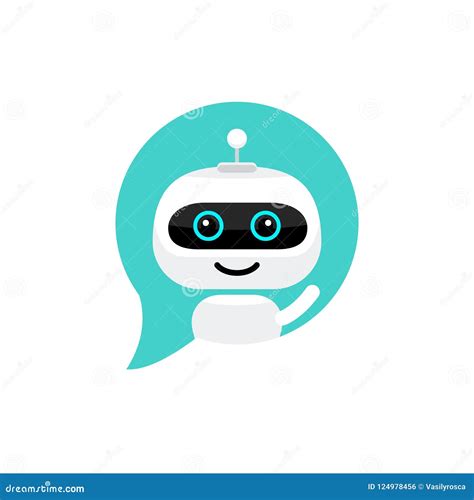 Robot Icon Chat Bot Sign For Support Service Concept Stock Vector