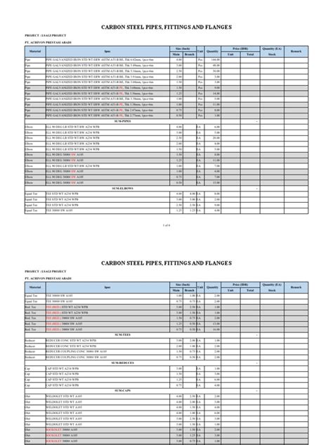2 bill of material pipes fittings flanges pdf pipe fluid