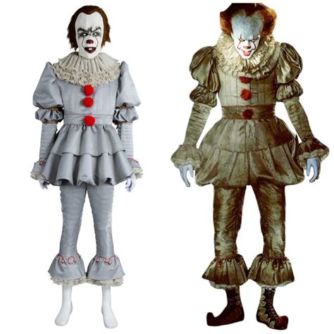 Stephen King It 2017 Movie Pennywise Cosplay Costume Halloween The