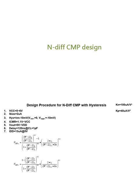 n diff cmp design pdf