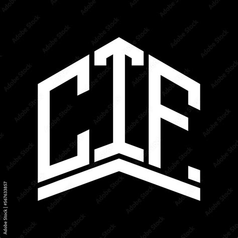 ctf letter logo design ctf creative initials monogram vector letter