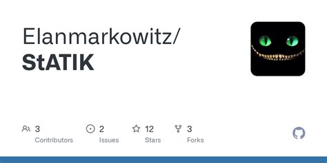 Github Elanmarkowitz Statik