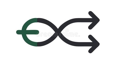 Infinity Symbol With Arrows Icon Representing Loop Process Vector Design Generative Ai Stock