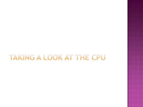 Cpu Presentation PPTX