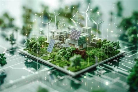 Decarbonization Roadmap For A European City Made Of Data On Top Of A Square Data Router Box On A