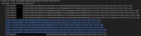 Cordova Android Google Maven Repository Not Found Stack Overflow