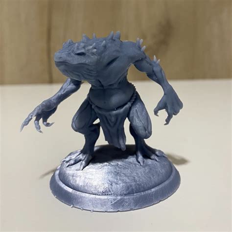 3d Printable Slaad Dnd Miniatures Pre Supported Two Variations By Vulcan Forge Miniatures