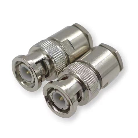 BNC Male Clamp Connector For Rg58 Coaxial Cable 50ohm BNC Clamp Connector And Monitor Camera