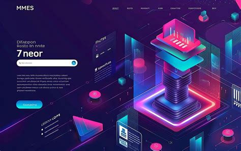 Isometric Landing Page For Data Classification System Of Electronic Databases In Businesses