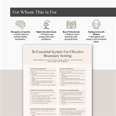 Boundary Setting Scripts Printable Self Care Communication Cheat Sheet