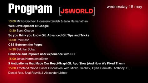 jsworld conference on linkedin javascript jsworldconference