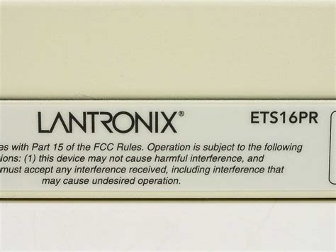 Lantronix 16 Port Ethernet Terminal Server Ets16pr