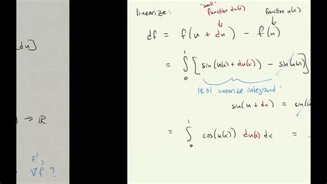 Lecture 6 Part 2 Calculus Of Variations And Gradients Of Functionals Youtube