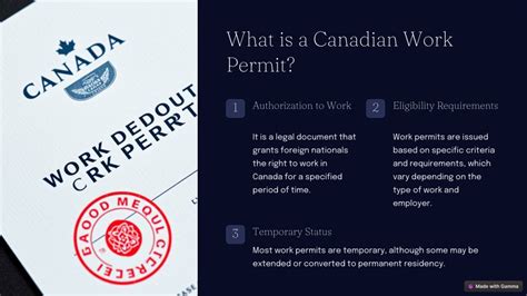 Ppt Work Permit To Work In Canada Powerpoint Presentation Free Download Id 13695900