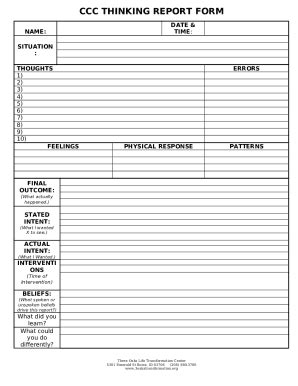 CSC II THINKING REPORT Doc Template PdfFiller