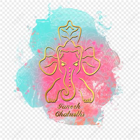 만화 손으로 그린 그라디언트 수채화 일러스트 황금 코끼리 그림아름다움축하 Png 일러스트 무료 다운로드 Lovepik