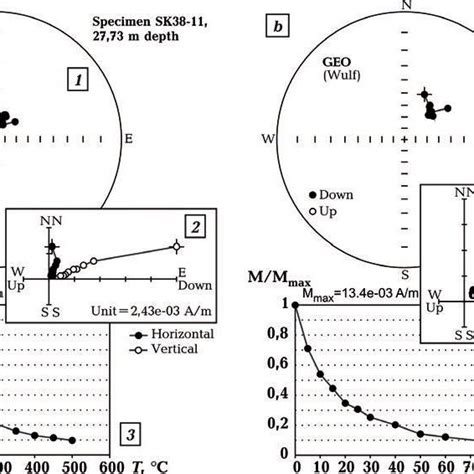 Examples of stepwise thermal (a) and alternating field (b ...