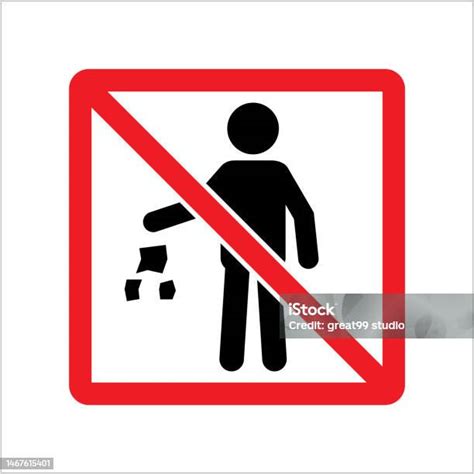 표지판을 버리지 마십시오 표지판을 버리지 마십시오 쓰레기 기호를 부주의하게 버리지 마십시오 쓰레기를 버리지 마세요에 대한 스톡 벡터 아트 및 기타 이미지 Istock