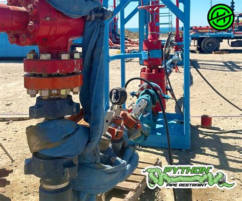 python pipe restraint sling high pressure flow line restraints