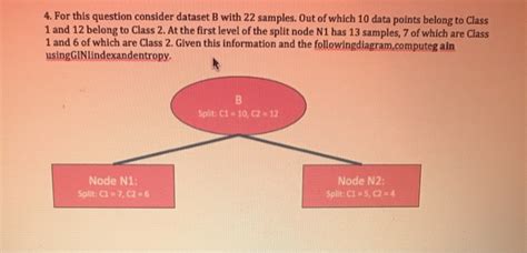 4 for this question consider dataset b with 22