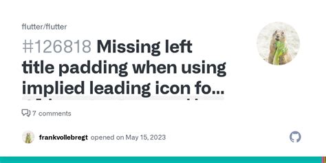 missing left title padding when using implied leading icon for
