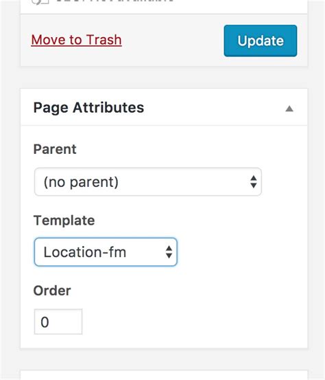 Wordpress Custom Post Type Post Attribute Template Template Shows Up And Saves On The Back