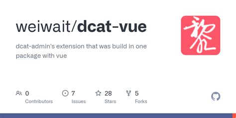 github weiwait dcat vue dcat admin s extension that was build in one