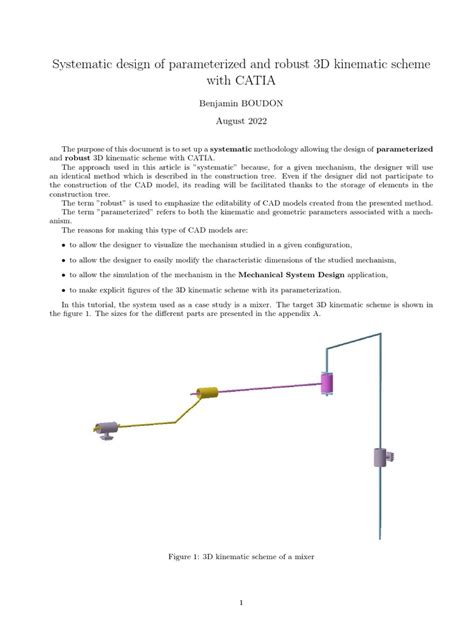 3d kinematic scheme with 3dexperience pdf 3 d computer graphics