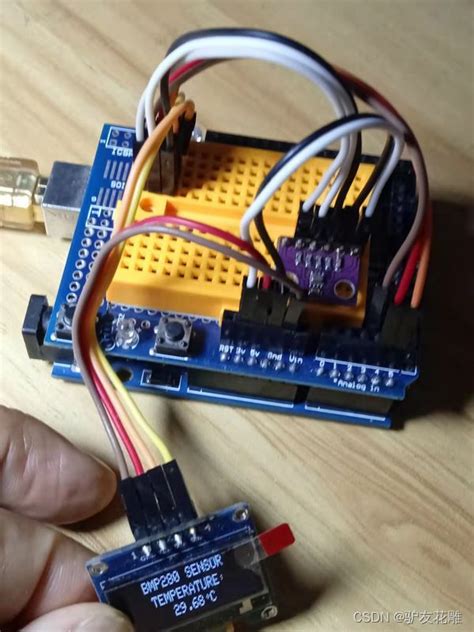 【雕爷学编程】arduino动手做（27） Bmp280温湿度气压传感器模块之带有 Ssd1306 Oled 显示屏的温度计ant20bmp280 Csdn博客