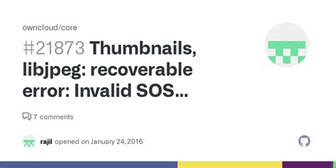Thumbnails Libjpeg Recoverable Error Invalid Sos Parameters For