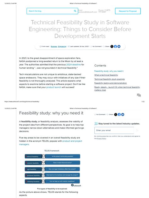 Technical Feasibility Of Software Pdf