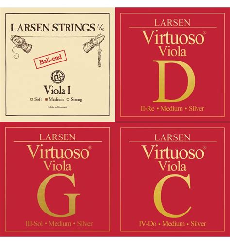 Larsen Virtuoso Viola String Set Set Larsen Original A Ball End Love Fiddler Shop