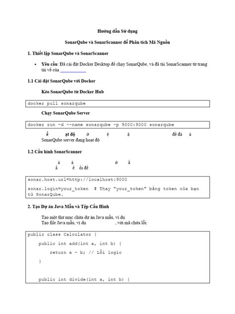 sonarqube sonarscanner tutorial pdf