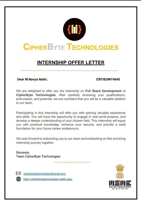 Navya Nathi Mahalingam On Linkedin Ciphetbytetechnologies Frontend Backend Fsd