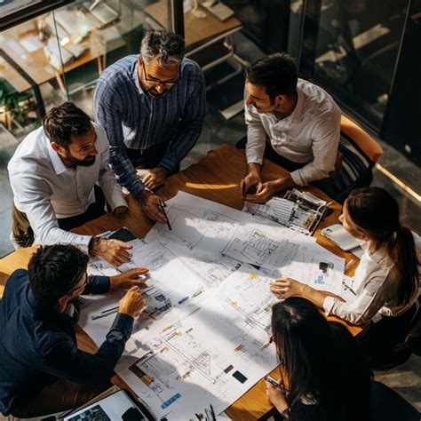 A Team Developing Resource Management Policies And Procedures Premium Ai Generated Image