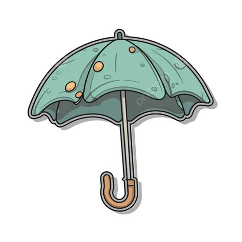 Contorno De Paraguas Con Gotas De Lluvia Icono De Contorno De Paraguas