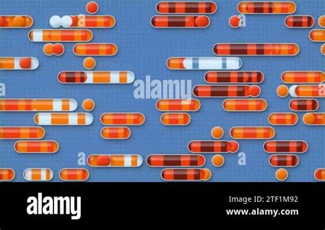 Endless Movement Pattern Of Colored Geometric Shapes 3d Render Loop