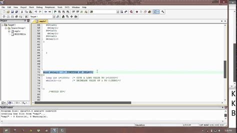 Tutorial For 8051 In Embedded C Control Led Patternusing For Loop Youtube