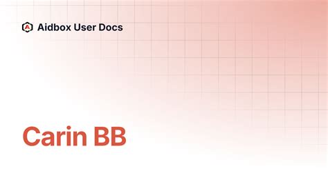 carin bb aidbox user docs