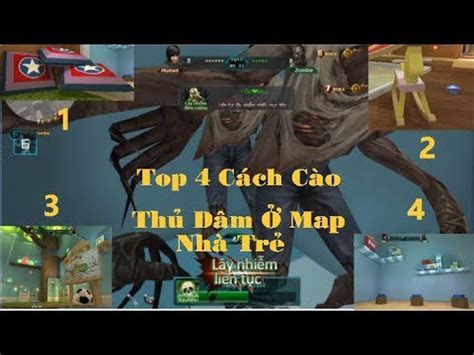 Truy Kích Top 4 Cách Zombie Cào Người Thẩm Du Ở Map Nhà Trẻ Youtube