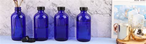 Piniwon 12 Pack 8 Oz Cobalt Blue Glass Bottles 240ml