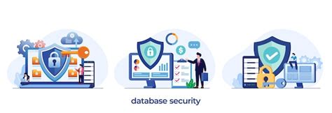 Premium Vector Database Security Data Center Programming Engineer Technology Secure And