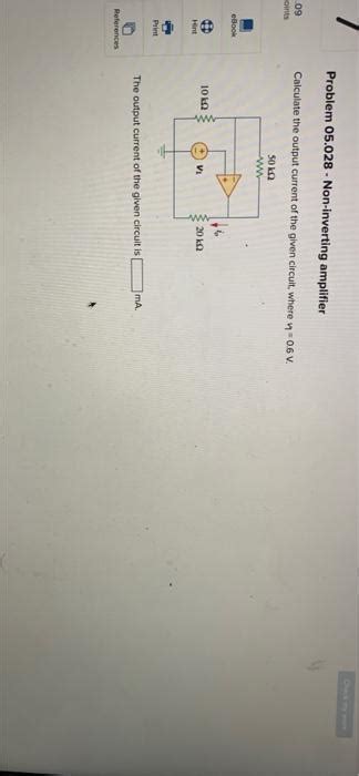 solved problem 05 028 non inverting amplifier 109 cints