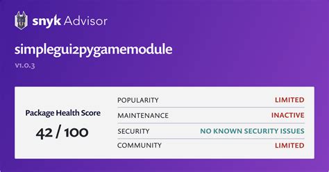 Simplegui2pygamemodule Python Package Health Analysis Snyk