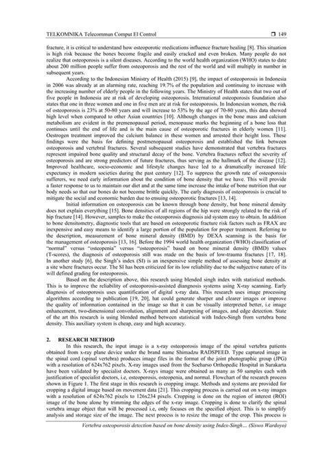 Vertebra Osteoporosis Detection Based On Bone Density Using Index Singh